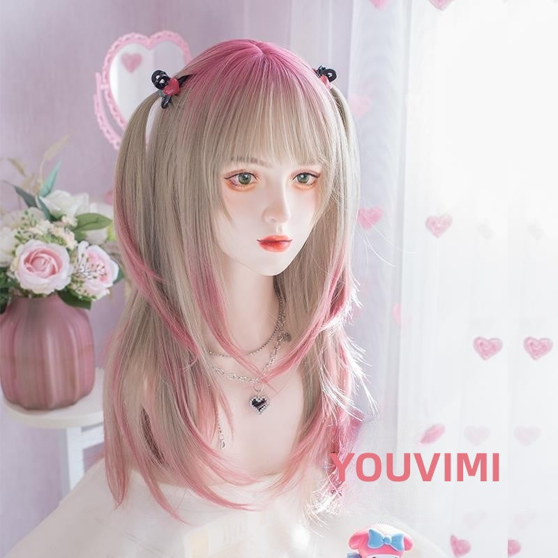 Yarn Gold Gradient Pink Wig YV476006 – Youvimi