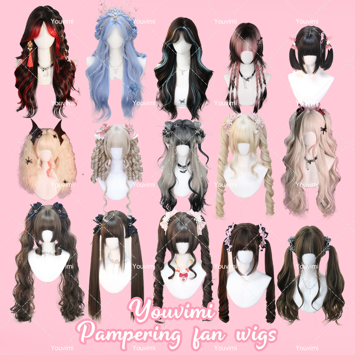 Youvimi Pampering fan wigs lolita series yv51127