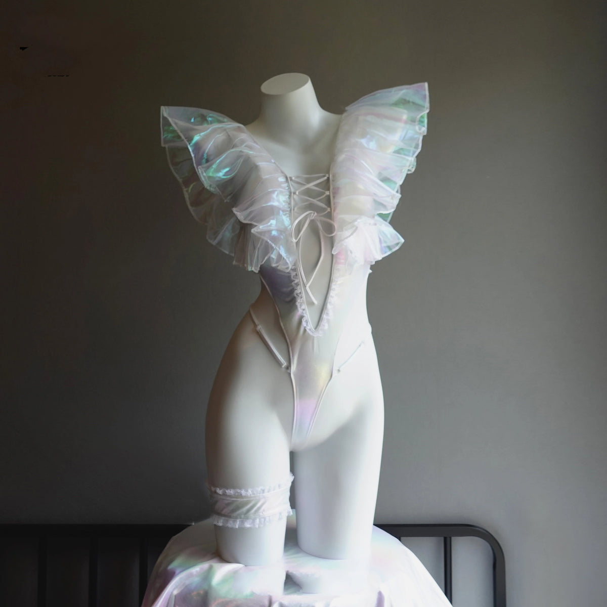 White One Piece Swimsuit Yv31651 Youvimi