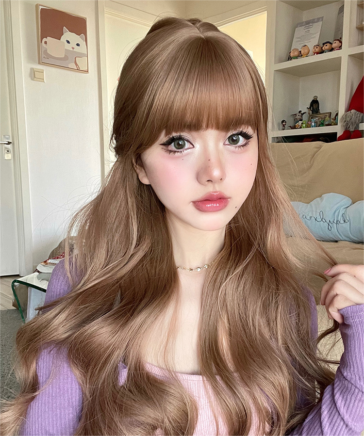 lolita big wavy brown long curly hair YV47131 – Youvimi