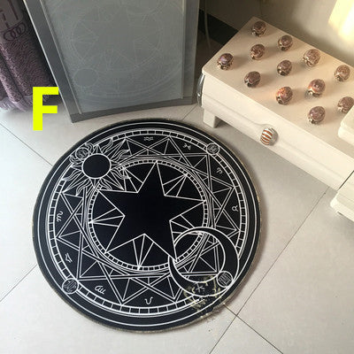 Cute Cartoon Circle Carpet Swivel Chair Mat YV166 – Youvimi