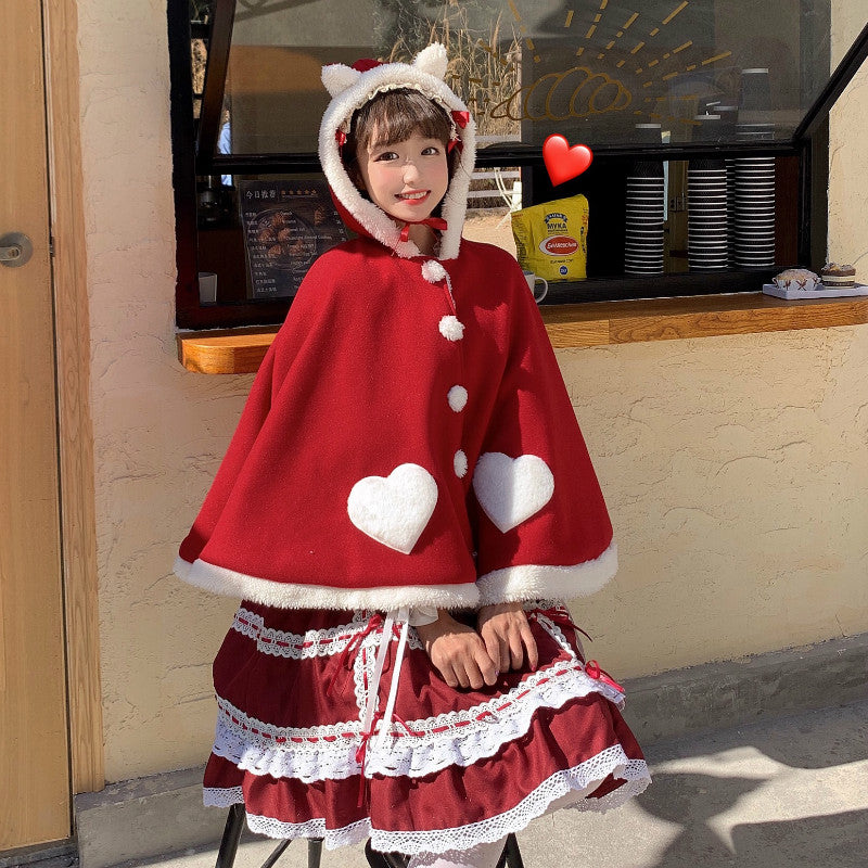 Cute Love Wing Cloak Jacket YV43518