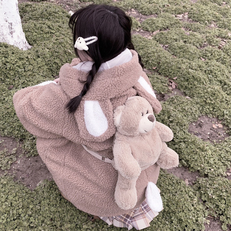 Cute bear hooded jacket YV43496 – Youvimi