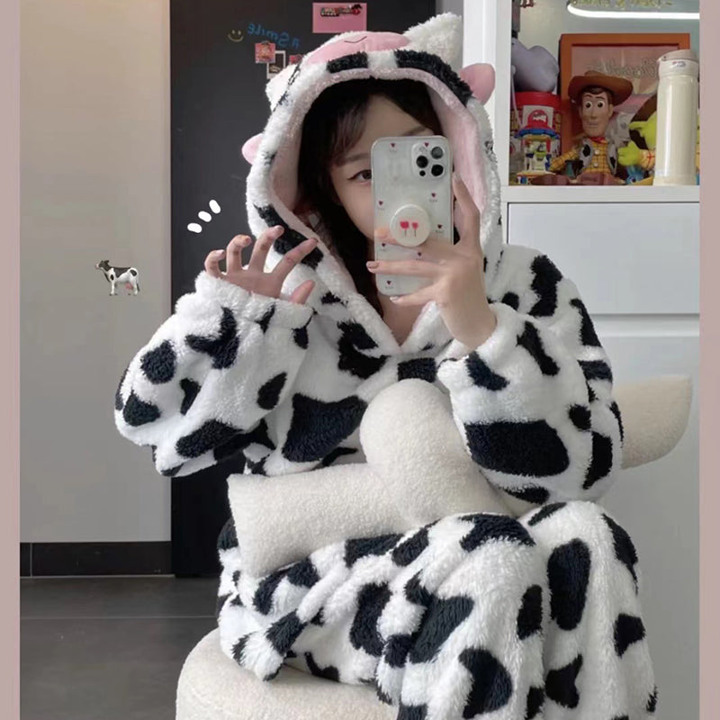 Cute cow pajamas set yv31359 – Youvimi