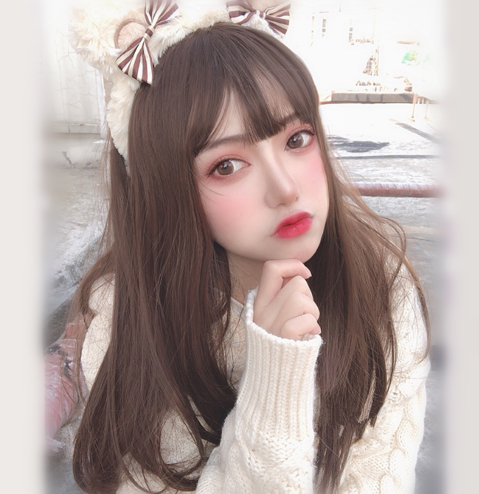 Cute long straight wig yv42802 – Youvimi