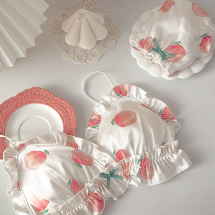 Japanese cute peach bra set yv30641 – Youvimi