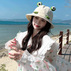 Cute frog sunscreen fisherman hat yv30975 – Youvimi