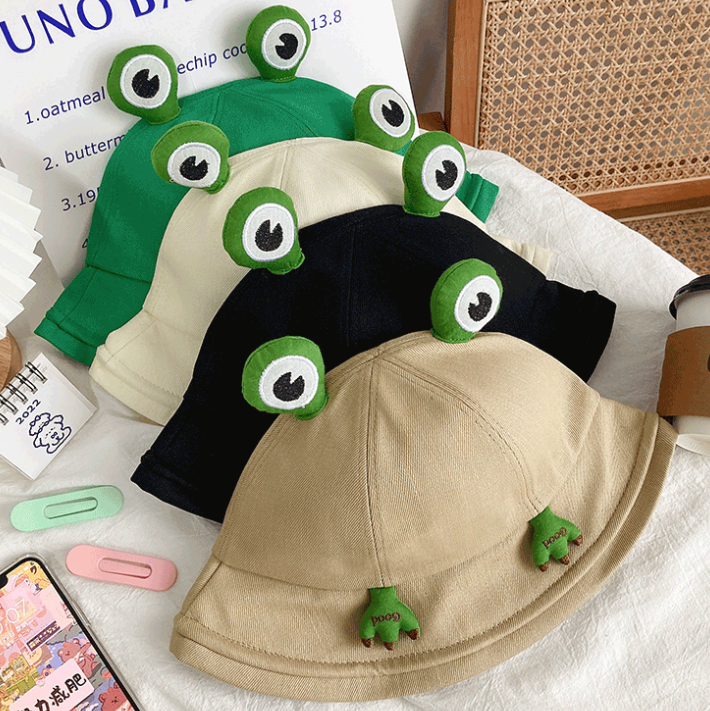 Cute frog sunscreen fisherman hat yv30975 – Youvimi