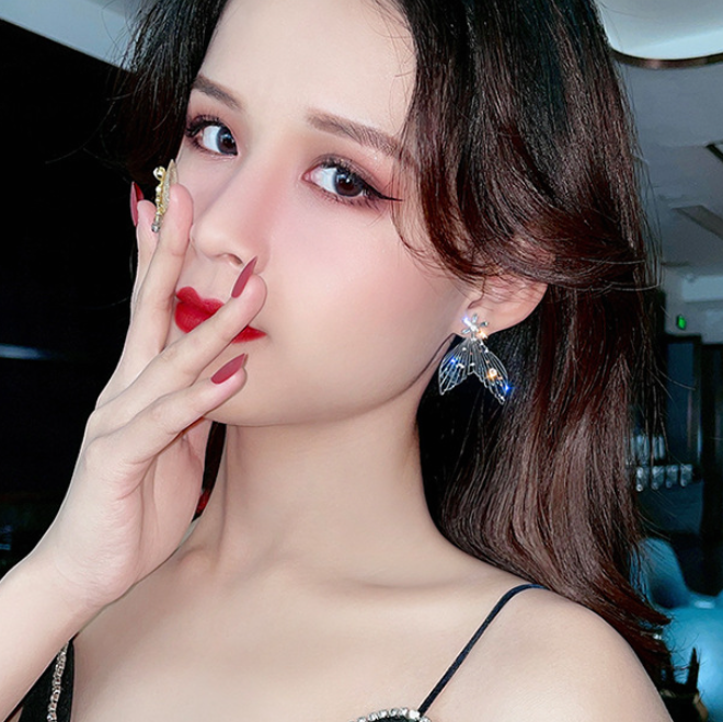 Transparent fishtail earrings yv30996 – Youvimi