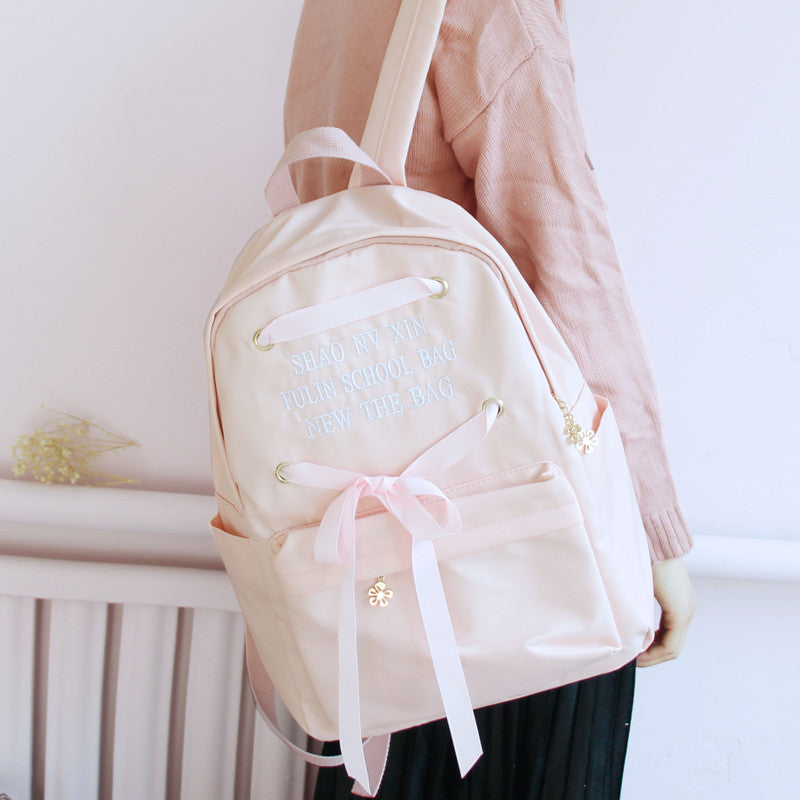 Japanese pastel college wind backpack YV2496 – Youvimi