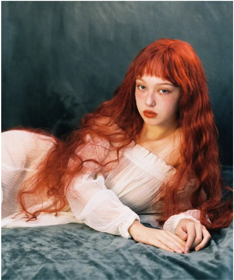 lolita orange curly hair YV47136 – Youvimi